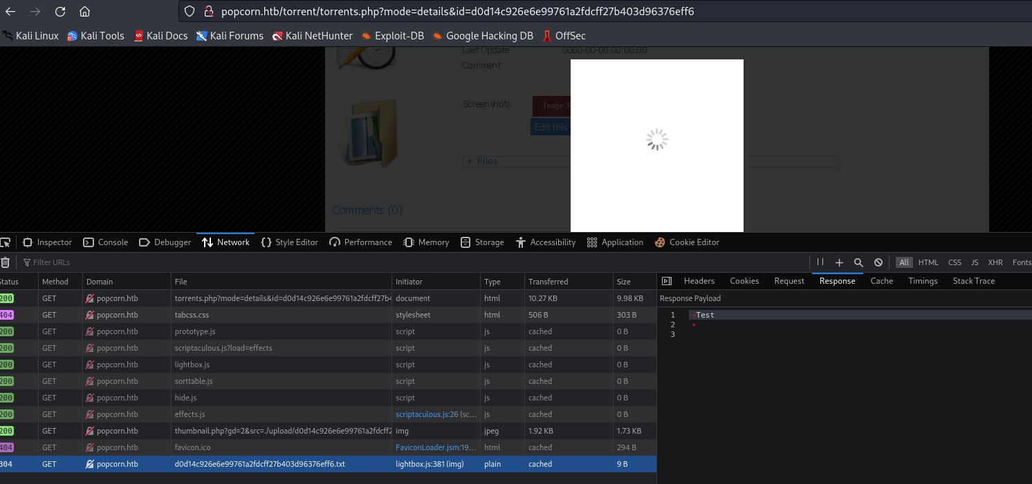 Popcorn - HackTheBox | amartinsec